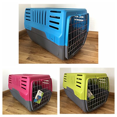Pet Carrier Cage Large For Cat Kitten Travel Vet Transport Box In ...