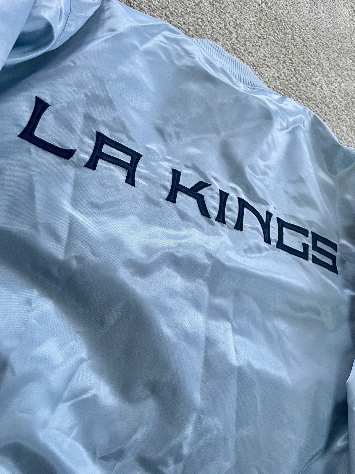 Starter Los Angeles Kings Raiders NWA Satin Vintage Retro Throwback NHL ...