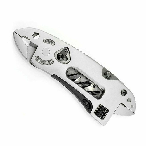 Multi Tool Set Adjustable Wrench Pliers Knife Jaw Screwdriver Foldable ...