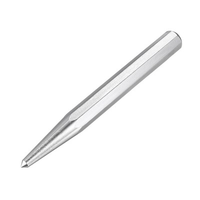 Center Punch with Octagon Shank, 5" Length, 1/5" Tapered Point Diameter ...