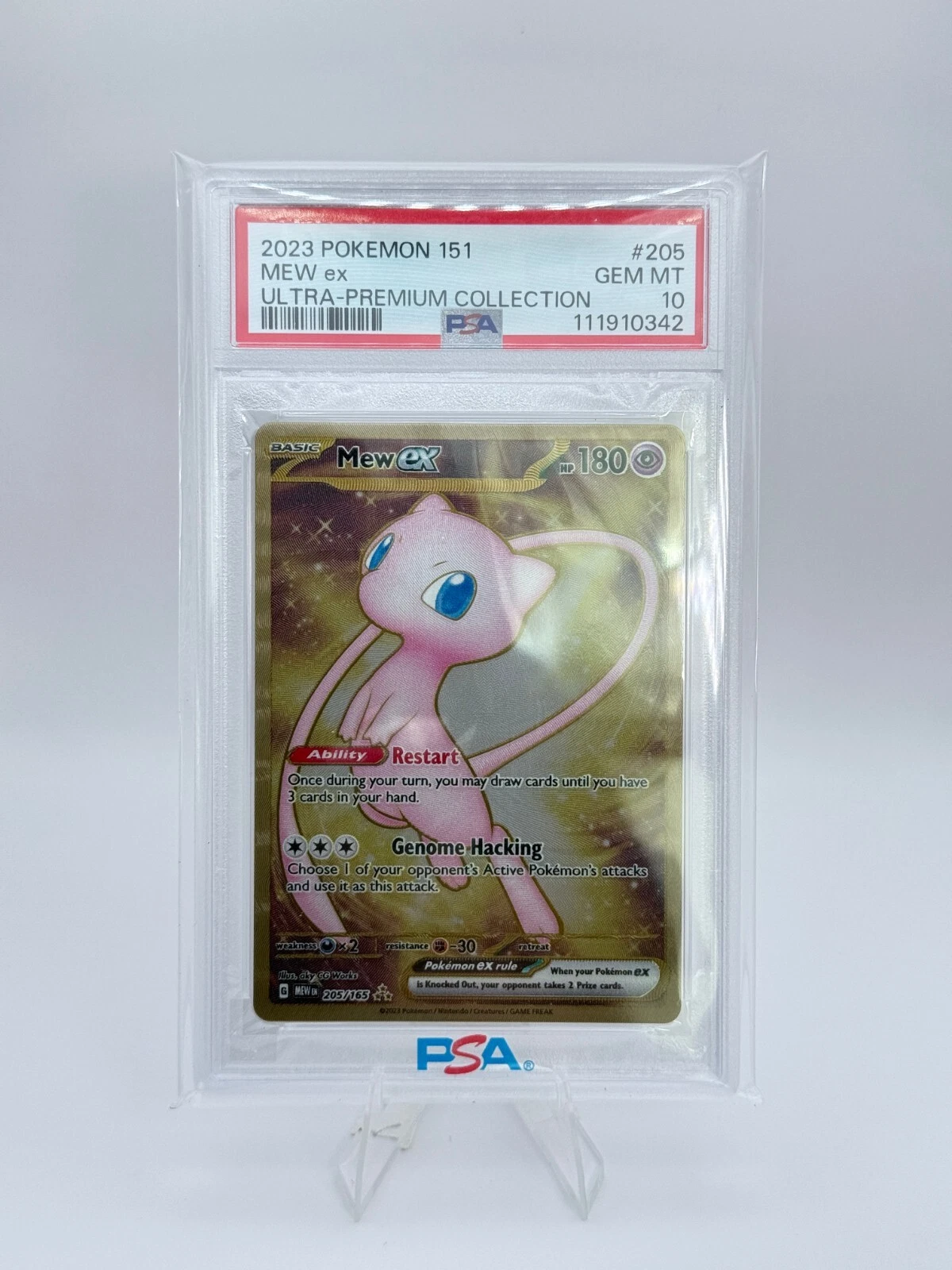 Mew ex 2023 Scarlet & Violet: 151 #205/165 Hyper Rare (Secret) Price ...