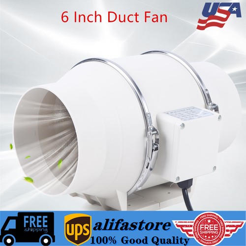 6 Inch Duct Fan High Efficiency Inline Fan Mixed Flow Ventilation ...