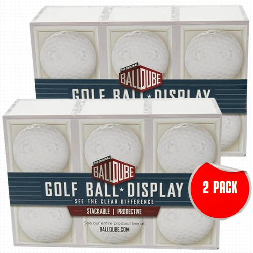 BallQube Golf Ball Display Case - 2 PACK - Package of 12 | eBay