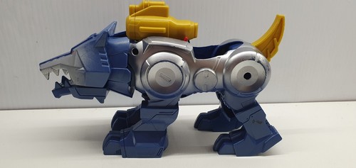 Blue Silver Power Rangers Wolf Zord Hasbro 19cm figure | eBay Australia