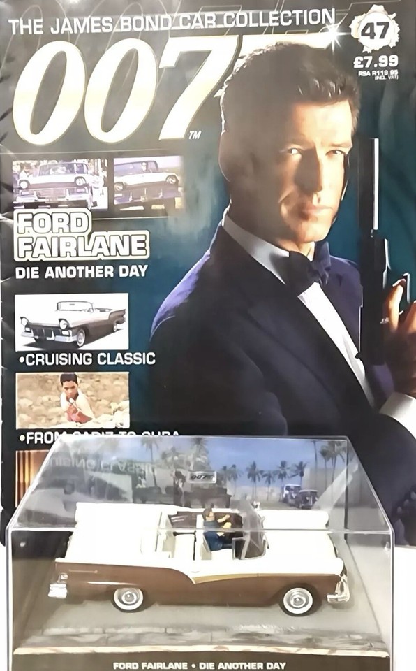 James Bond Car Collection 1/43 007 Ford Fairlane Die Another Day White | eBay