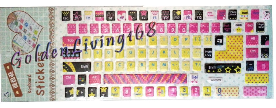 Desktop Laptop Computer Keyboard Stickers / Decals Cover Protector ...