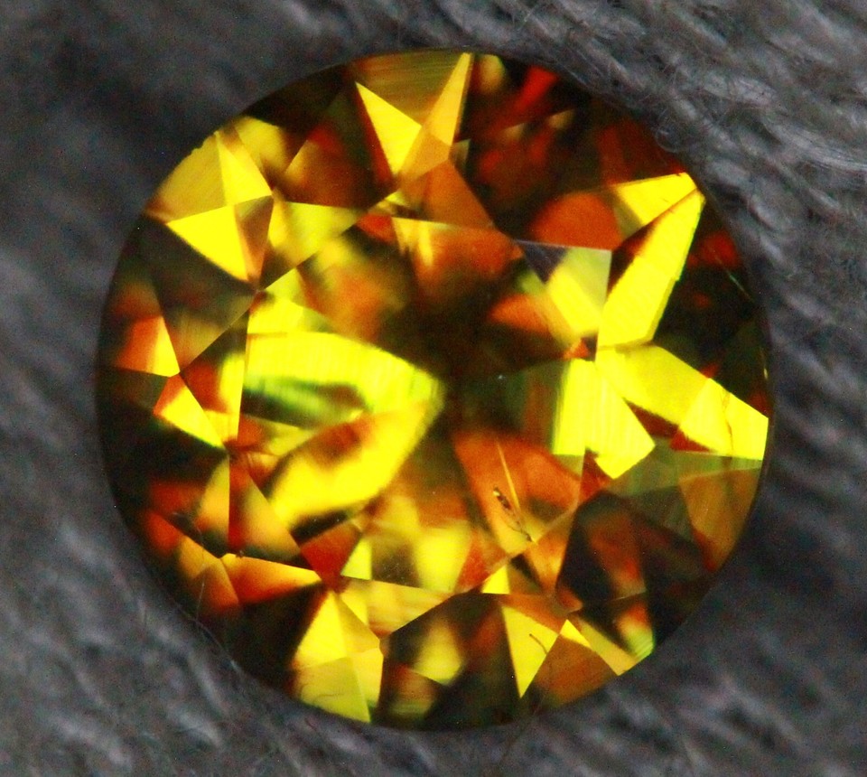 1.25 CT Rarest Color Change Natural Sphene/Titanite Cut Gemstone @pak ...