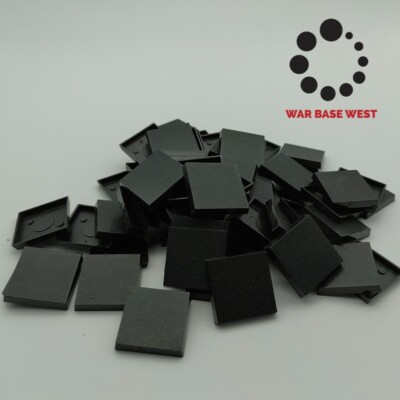 Lot Of 60 25mm Square Bases Used For Warhammer Fantasy Saurus Orc Chaos ...