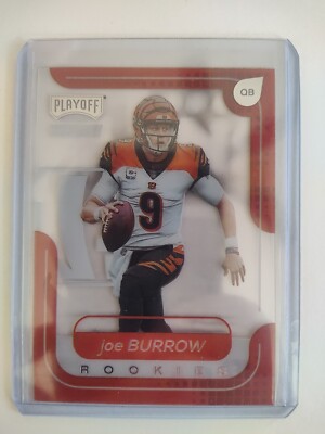 2020 CHRONICLES PLAYOFF MOMENTUM JOE BURROW ROOKIE CARD RC CLEAR #M-1 ...