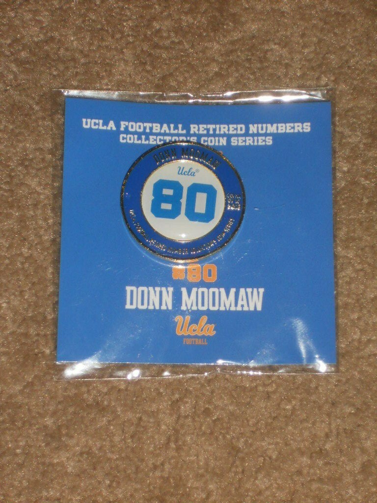 Rare UCLA Bruins Donn Moomaw Retired #80 Collector's Coin New In ...