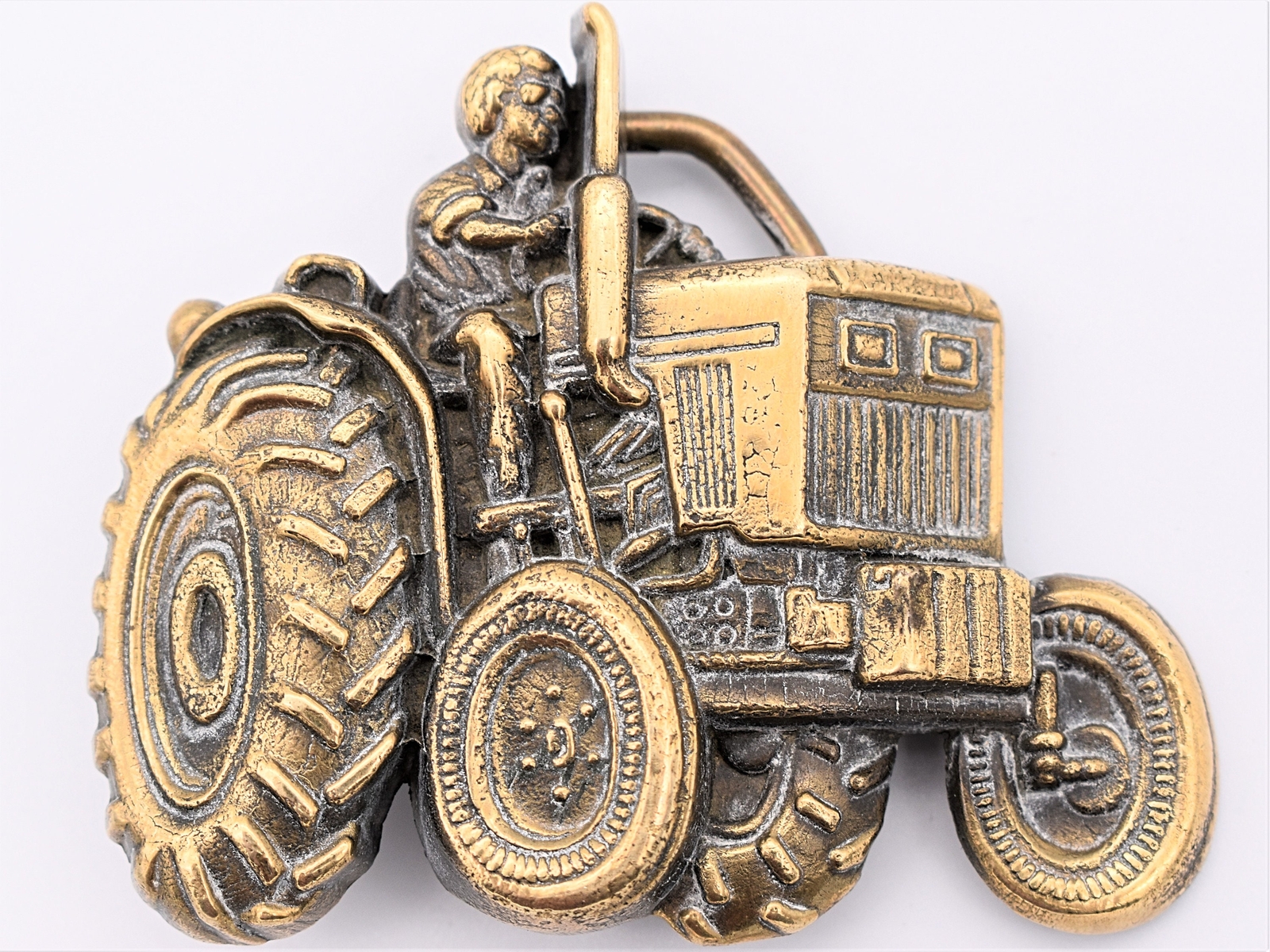 Solid Brass Tractor Farming Farmer Garden 1970s Vintage Belt Buckle | eBay