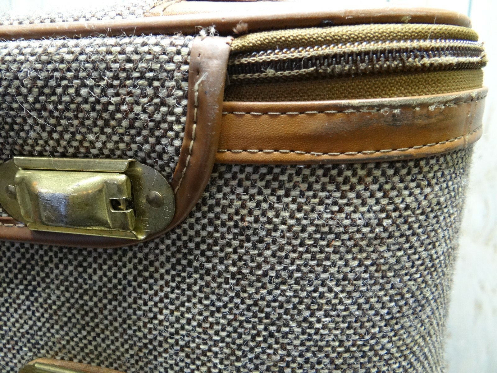 HARTMANN WINGS Tweed Belting Leather Suitcase Travel Luggage Vintage | eBay