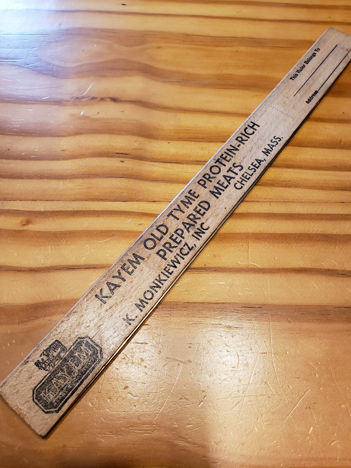 Vintage Kayem meats Make it your rule to graduate from school Ruler ...