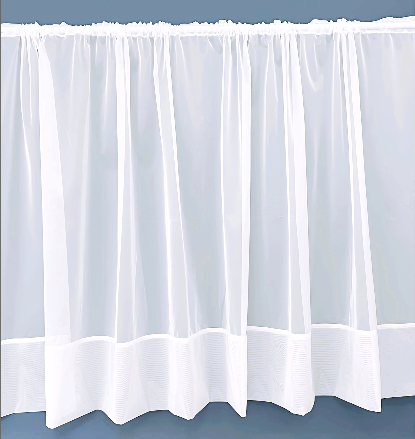Plain White Envelope Voile Net Curtain - Sold per Meter - Ready to Hang ...