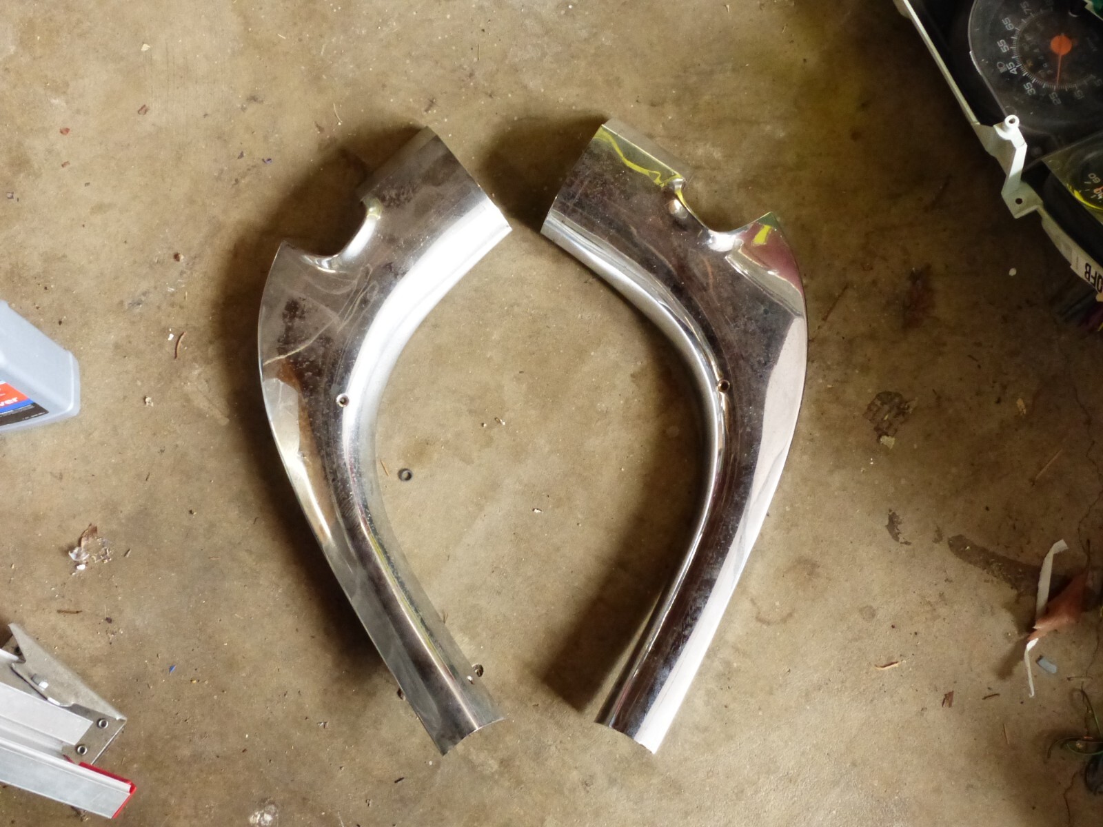 1955 1956 1957 Chevy Nomad Safari rear cargo upper chrome garnish ...