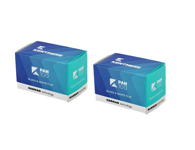 2 Rolls - Kentmere 100 ISO 135-24 35mm Black and White Film - EXPIRY ...