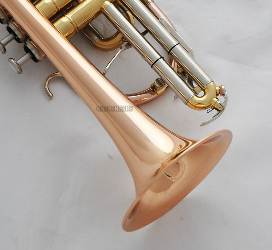 Rose Brass Cornet Bb Keys Double Triggers Trumpet With Case | eBay