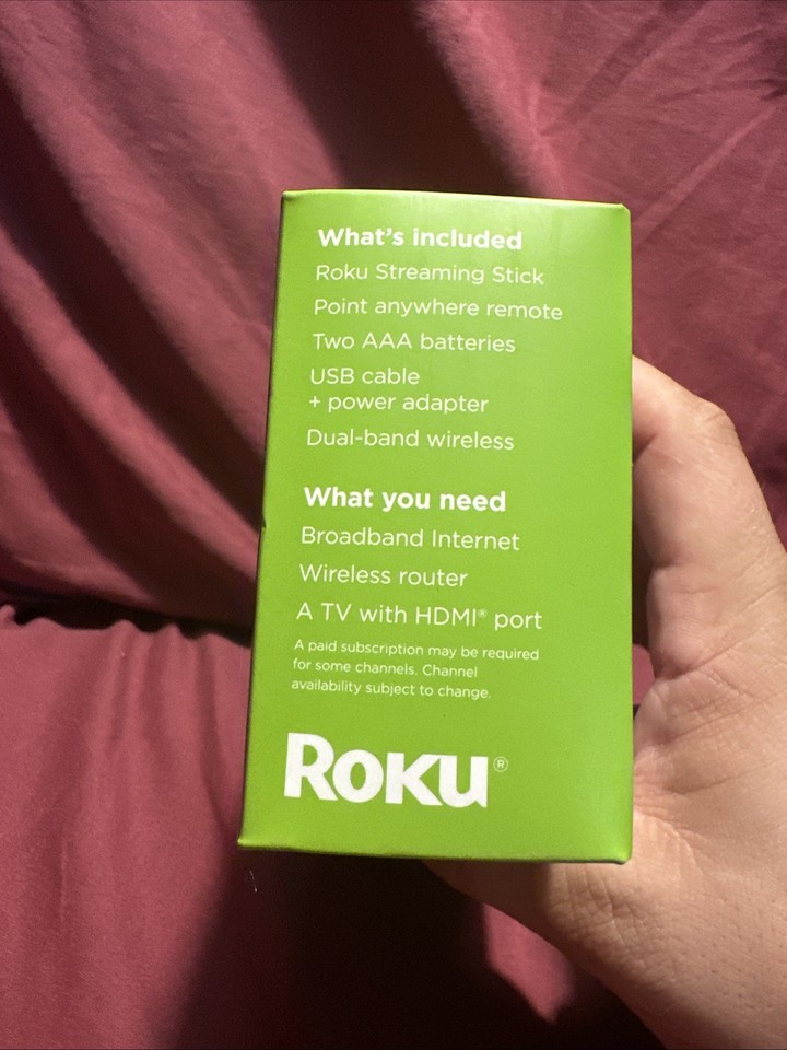 NEW Roku Streaming Stick (2nd Generation) 3500R HDMI - Purple ...
