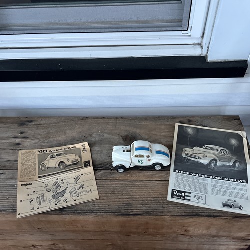 VINTAGE MODEL AMT 40 WILLYS STREET COUPE OPENED | eBay