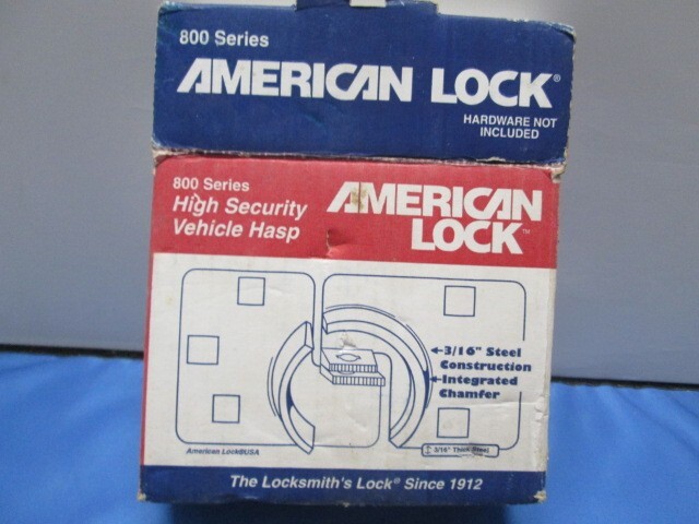 American Lock 800 Sold Steel High Security Heavy Duty Vehicle Lock Hasp ...