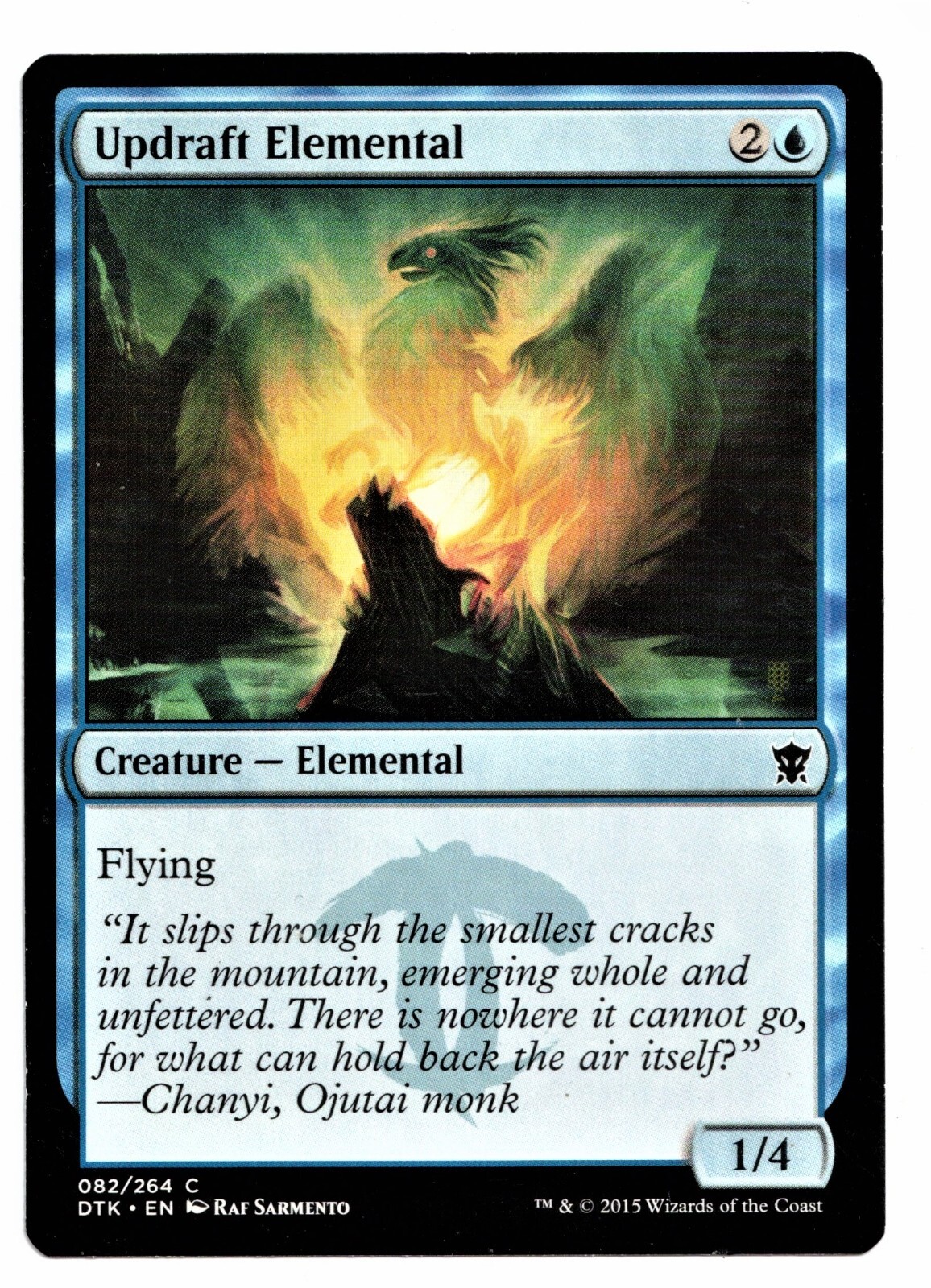 Magic the Gathering MTG Card: Updraft Elemental Dragons of Tarkir 082/264! EX | eBay