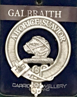Galbraith Scottish Clan Crest Badge Pin Brooch Style Pewter | eBay
