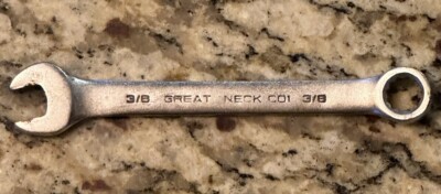GREAT NECK 3/8" COMBINATION WRENCH open end 12 POINT | eBay
