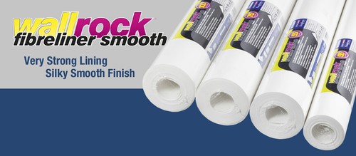 Wallrock 'Smooth' Fibreliner 'Paste the Wall' Lining Paper 10m & 20m ...