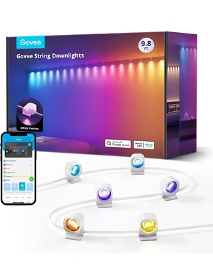 Govee RGBIC String Downlights Smart LED String 15 Lights 9.8 Ft H608B ...