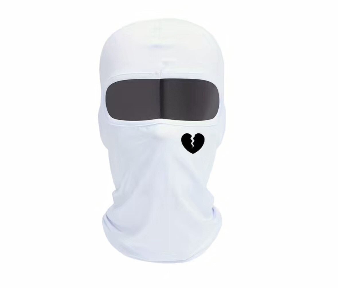 3 Hole Full Face Mask Winter Ski Cap Balaclava Beanie uzi broken heart ...