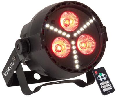 15W LED RGBW Compact PAR Can with Strobe & IR Remote - PAR-MINI-STR ...