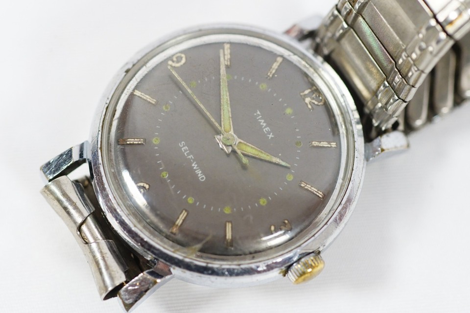 TIMEX Self-Wind Viscount Watch Vintage Mens Automatic TIMEX Wristwatch ...