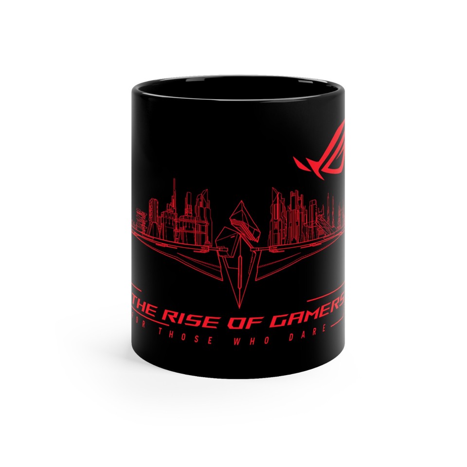 ASUS ROG The Rise Of Gamers 11oz Coffee Tea Black Mug | eBay
