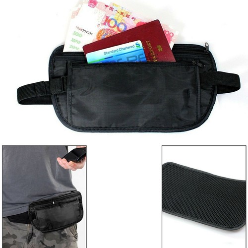 Unisex Bum Bag Money Travel Waist Belt Fanny Packs Festival Wallets ...