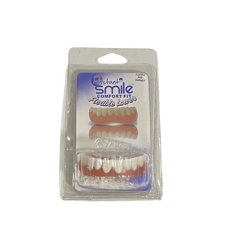 Snap On Silicone False Teeth Upper & Lower Dental Veneers Dentures ...