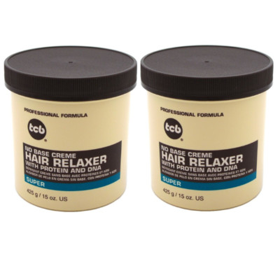 Tcb Hair Relaxer No Base Creme 15oz Super Jar 2 pack | eBay