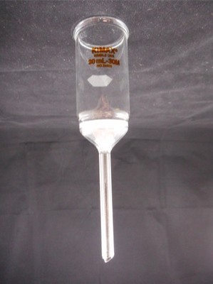 Kimble KIMAX Glass 30mL 30mm Diam Medium M Fritted Disc Buchner Filter ...