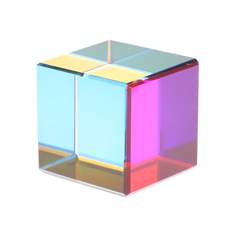 30mm Color Cube Prism Three Primary Colors Popular Science Optical ...