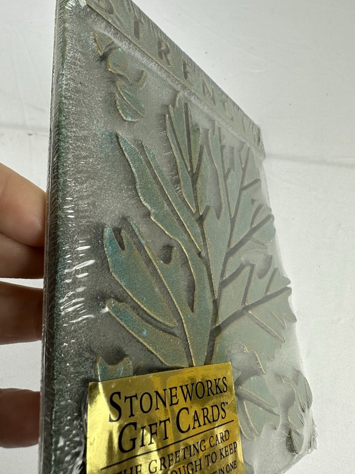 Stoneworks “Strength” Stone Gift Card Plaque Oak Leaf Wall Art New ...