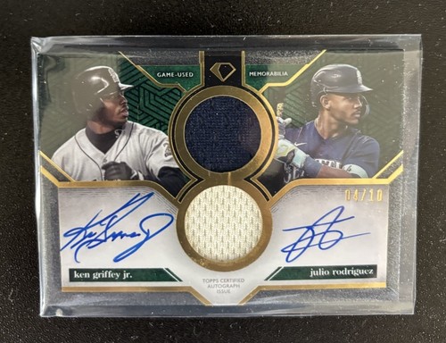 2024 Topps Diamond Icons Ken Griffey Jr & Julio Rodriguez Dual Auto ...