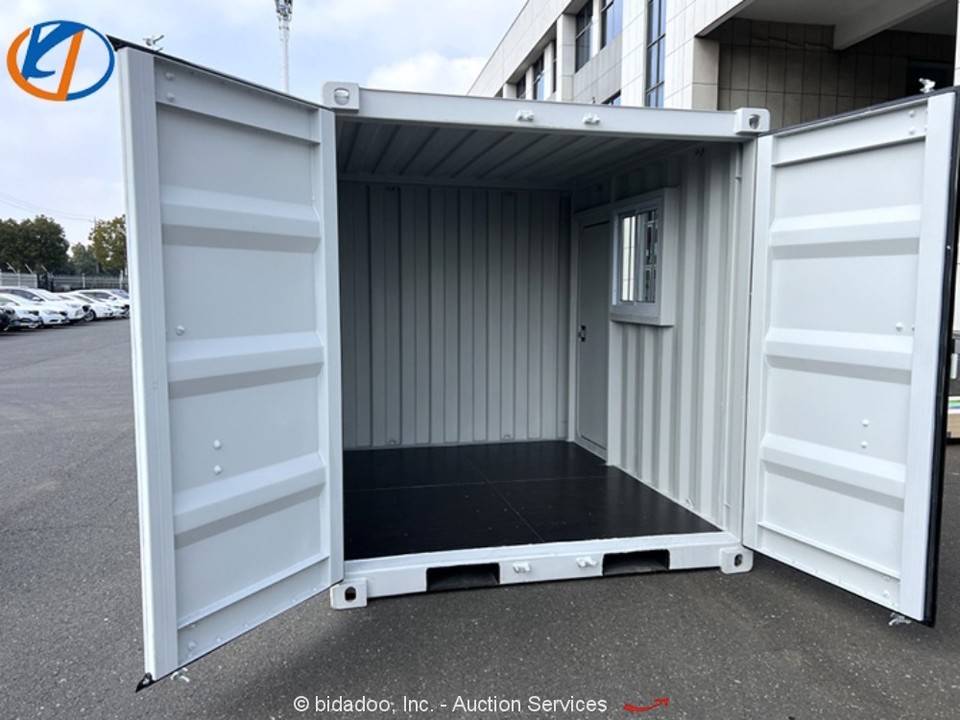 AllMetal K10 10' Shipping Storage Container Guard Yard Shack Booth ...