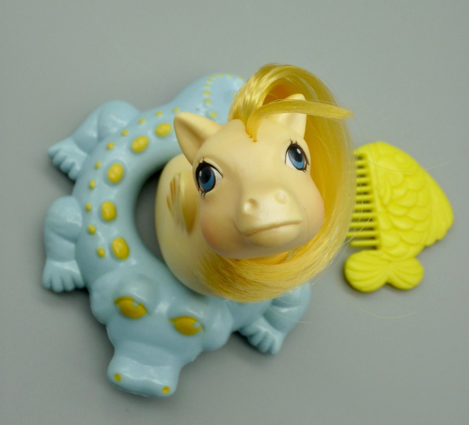 Vintage My Little Pony Pretty Pearly Sunshower G1 Sea Pony Alligator ...
