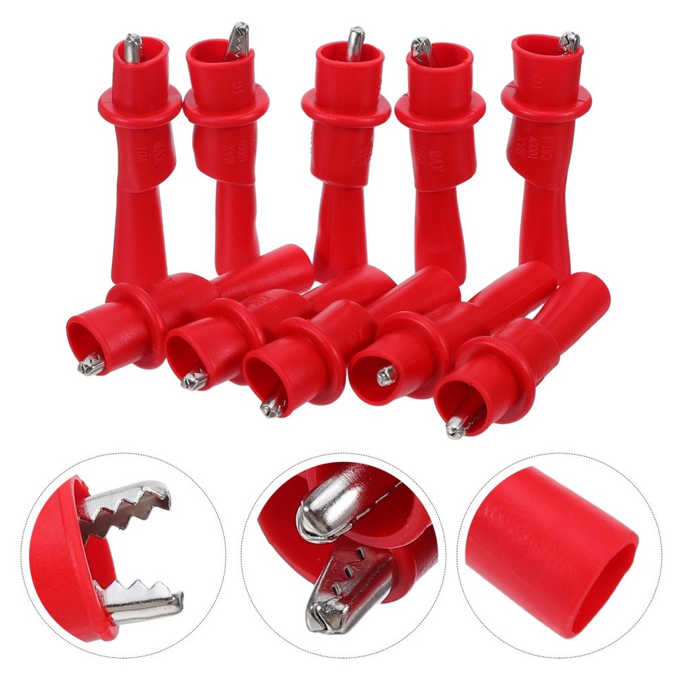 10pcs Electrical Clips: Insulated Clips for Multimeter | eBay UK