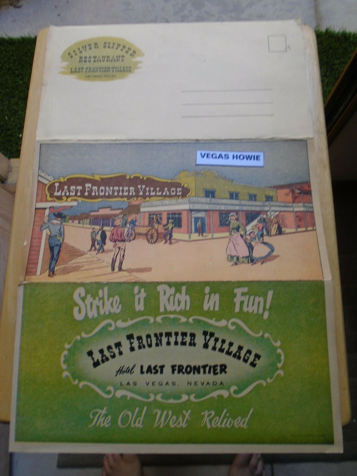 LAS VEGAS UTOPIA Last frontier Silver Slipper menu 1950's Nevada photo ...