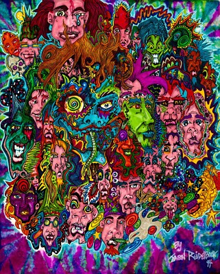 Psychedelic Illustration LIMITED NUMBER PRINTED 24" x 30" | eBay UK