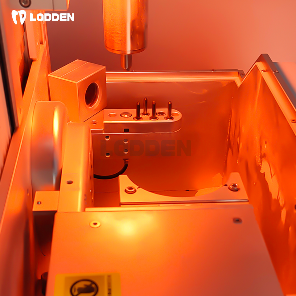 5-Axis Dental Dry Milling Machine CAD/CAM Cutting Dentistry Closed Loop ...