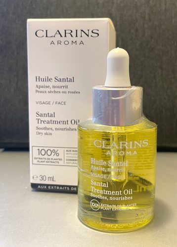 CLARINS Santal Treatment Oil 30ml/1.0oz NIB, Sealed Bottle w/dropper ...