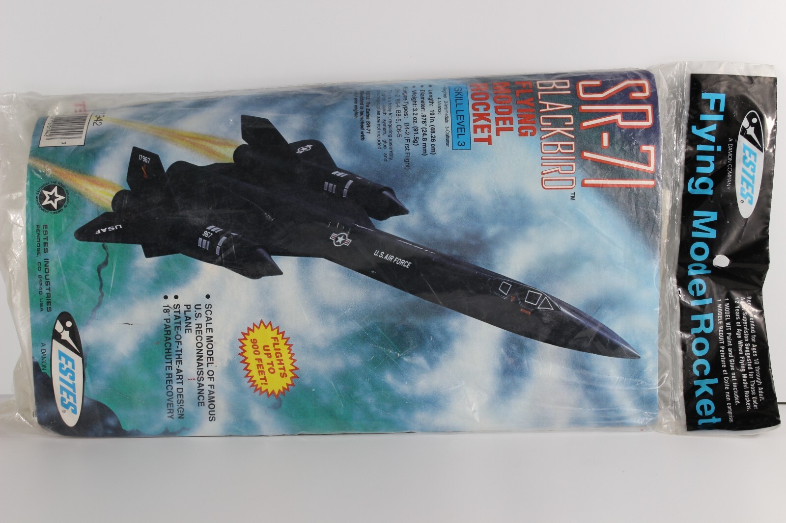 Estes+1942+Sr-71+Blackbird+Rocket+Kit for sale online | eBay