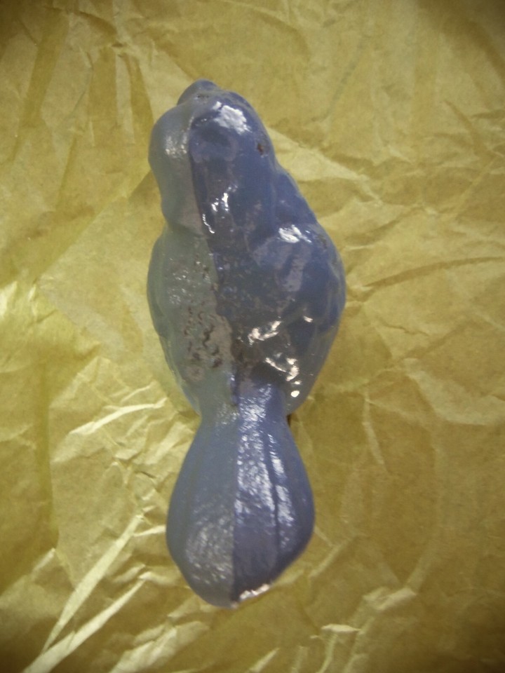 Darling Tiny Cast Iron Bird Figurine - 3" Dark Blue | eBay