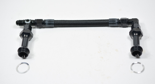 930002-BL Fragola -6 AN Holley 4150 Carburetor Dual Inlet Feed Line ...